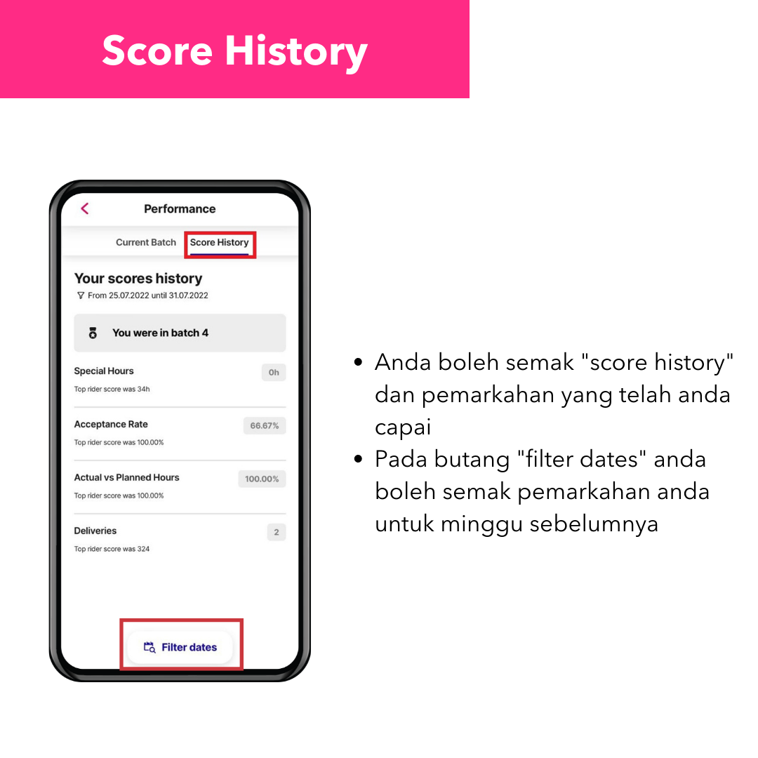 Prestasi (Batch & Pemarkahan) | Pandariders | foodpanda MY