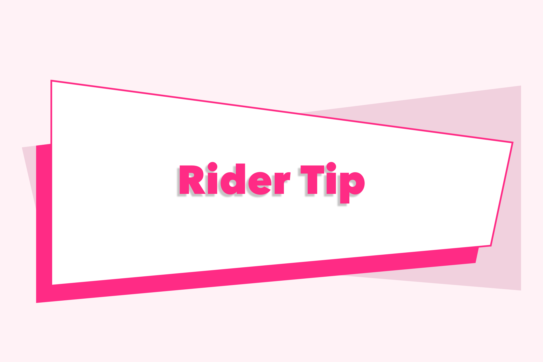 Rider Tip | Pandariders | foodpanda MY
