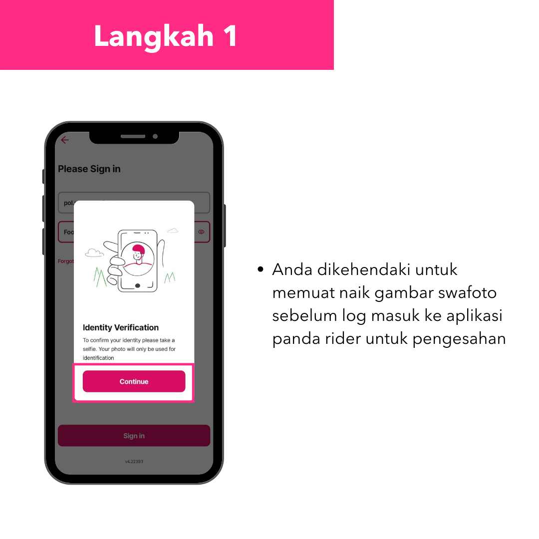 Pengesahan Swafoto | pandariders | foodpanda MY